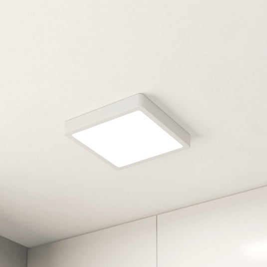 LED surface-mounted panel Fueva 5 IP20 830 white 21x21cm | Lights.co.uk