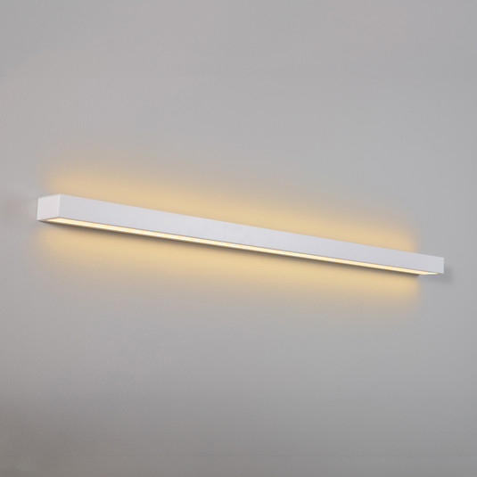 LED wall light Mera, width 120 cm, white | Lights.co.uk