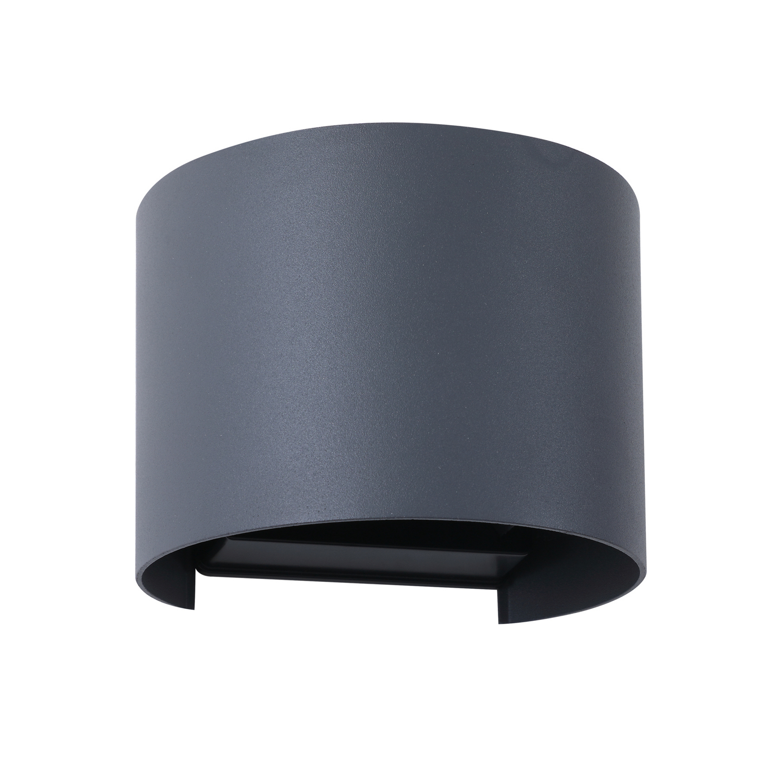Lindby Smart LED outdoor wall lamp Dara grey round CCT RGB Tuya ...