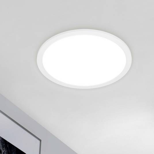 Piatto LED panel CCT remote control, round, white | Lights.co.uk