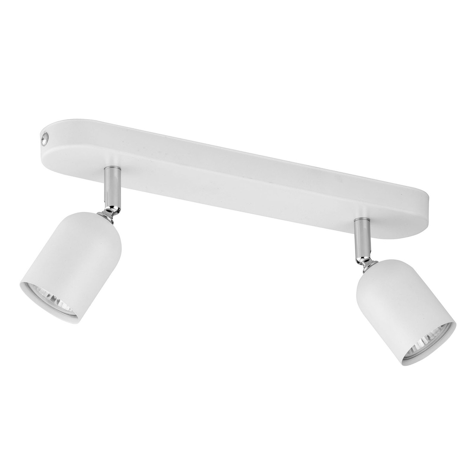 Top ceiling spotlight, two-bulb, white | Lights.ie