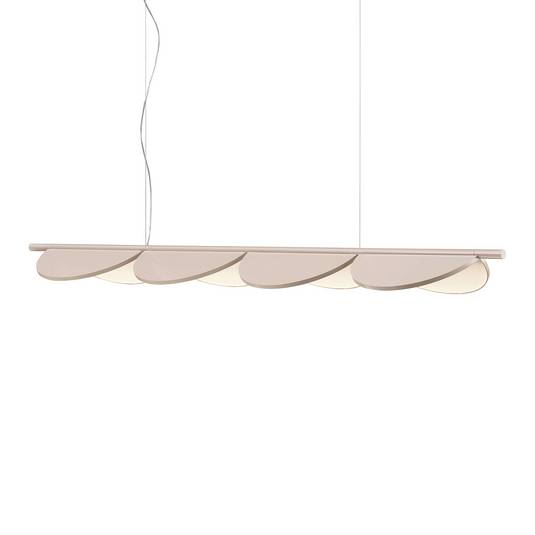 FLOS Almendra Linear LED sospensione 4 luci, rosa | Lampade.it