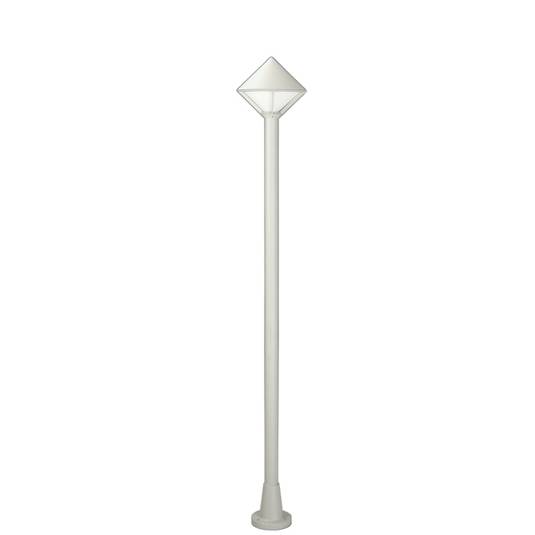 Modern lamp post 179, white | Lights.co.uk