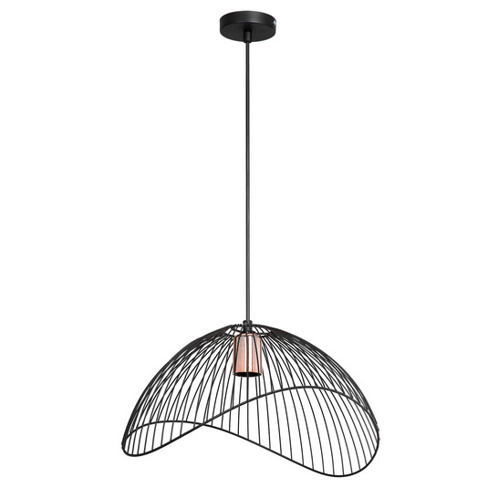 Telma pendant light, black, Ø 38 cm, metal | Lights.co.uk