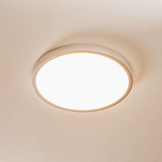 Vika LED ceiling light round matt titanium Ø 30 cm | Lights.ie