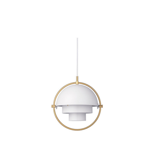 Multi-Lite Pendel S Brass/White - GUBI | Kjøp her