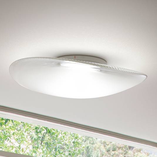 Powerful Loop glass ceiling light with LED 3000 K | Lights.co.uk