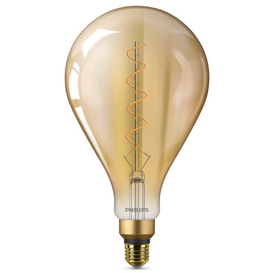 E27 4,5W Bombilla LED Gigante, blanco cálido, dorada | Lampara.es