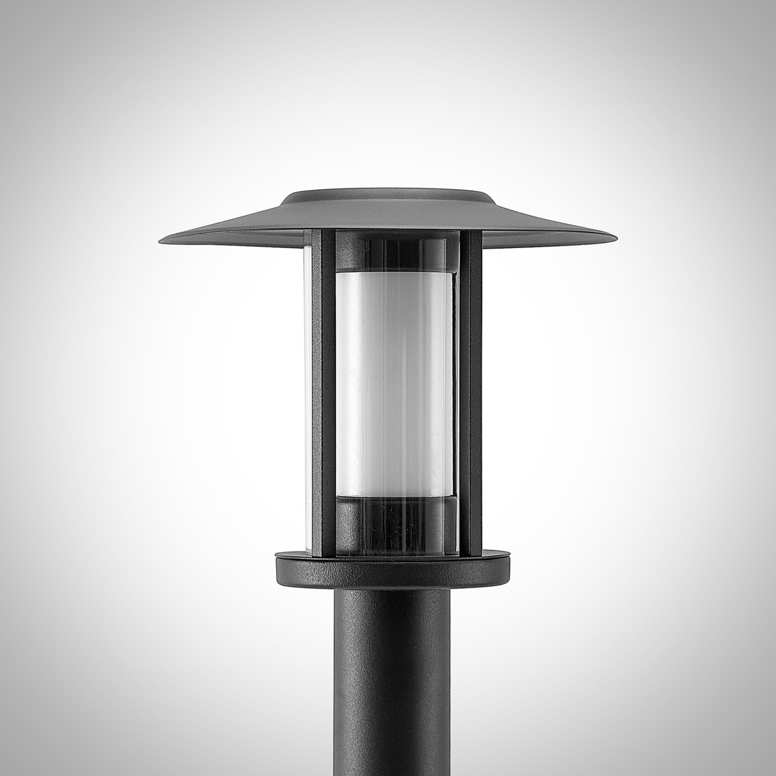LED Wegeleuchte Gregory Dunkelgrau Mit Sensor Lampenwelt de led-wegeleuchte-gregory-dunkelgrau-mit-sensor-lampenwelt-de