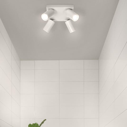 LEDVANCE Foco LED octagonal, atenuable, 4 luces, cuadrado, blanco ...