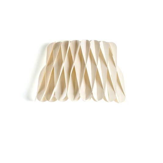 LZF Lola Wood wall light, ivory | Lights.co.uk