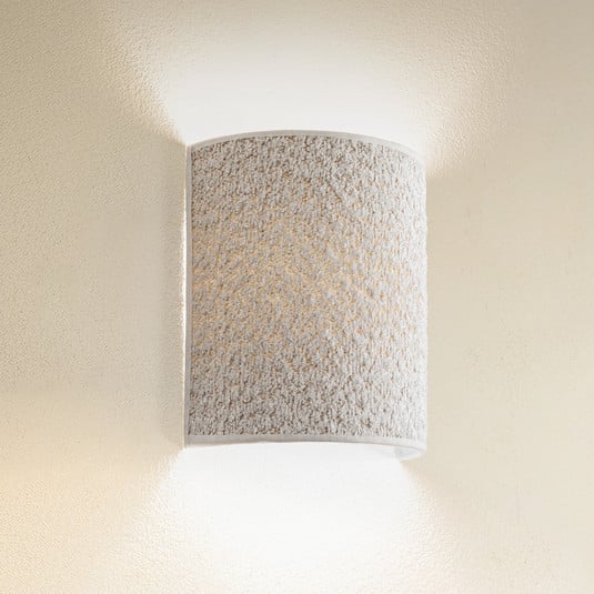 Applique Boucle in tessuto, ecru | Lampade.it