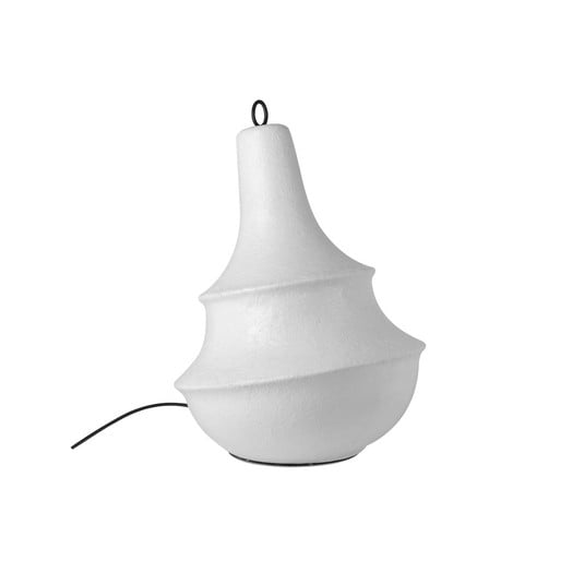 Karman lampadaire d'extérieur Lady D, hauteur 66 cm, blanc, fibre de ...
