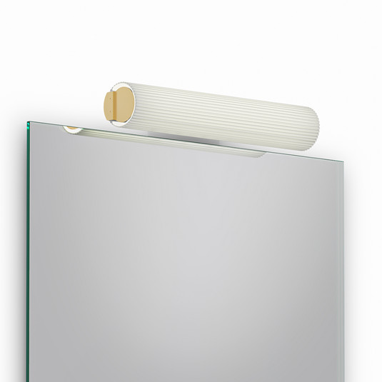 Decor Walther Ray LED wall light, matt gold | Lights.co.uk