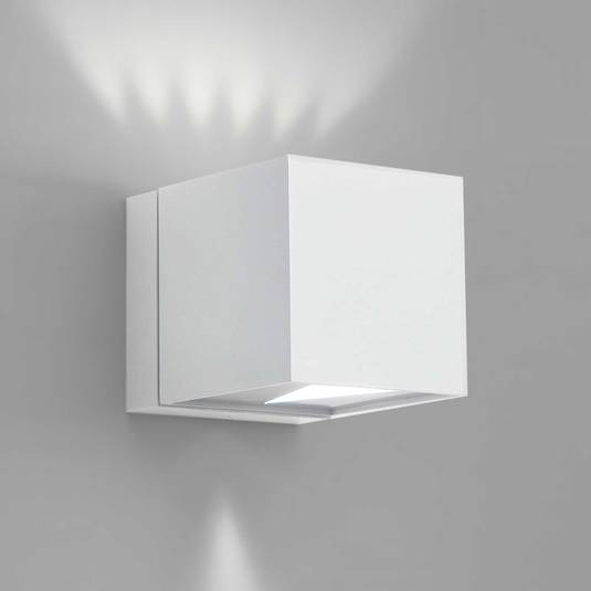Dau cube wall light white | Lights.co.uk