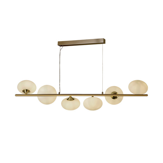 Pebble pendant light 6-bulb, brass | Lights.co.uk