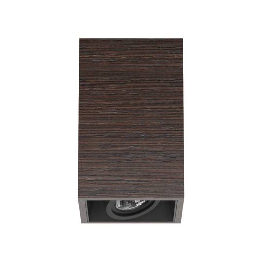 FLOS Compass Box S - wengefarbene Deckenleuchte | Lampenwelt.ch