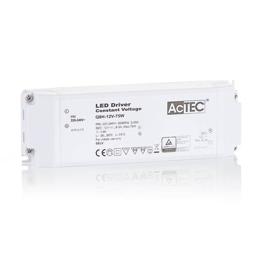AcTEC Q8H LED driver CV 12V, 75 W | Lights.co.uk