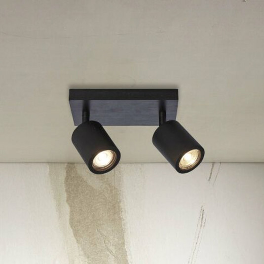 GOOD & MOJO Java ceiling light, 2-bulb, black | Lights.co.uk