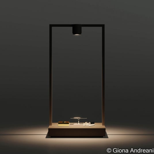 Curiosity 45 Focus Lampe de Table Black/Brown - Artemide | Acheter ici