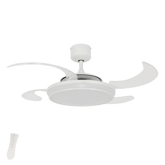 Ventilateur de plafond LED Beacon Fanaway Evo 1 blanc 121 cm silencieux ...