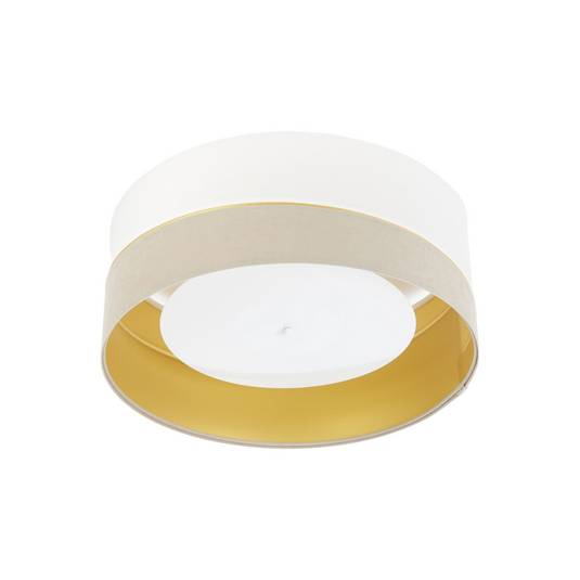 Plafoniera Susan, bianco/beige/oro | Lampade.it