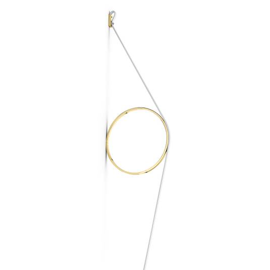 FLOS Wirering Weiß LED-Wandleuchte Ring gold | Lampenwelt.at
