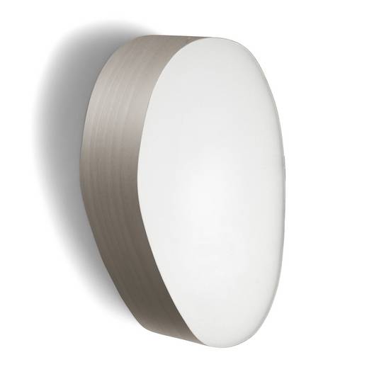 LZF Guijarro Small LED wall light, grey | Lights.co.uk