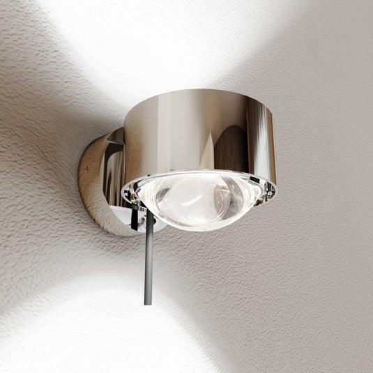 Puk! 80 Wall spot LED lenti trasparente cromo | Lampade.it