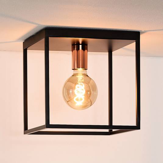 Cube-shaped ceiling light Arthur | Lights.co.uk