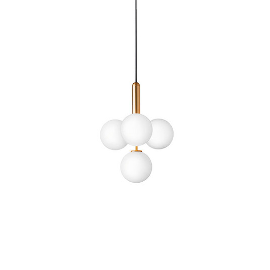 Miira 4 Krohnleuchter Brass/Opal White - Nuura | Online bestellen