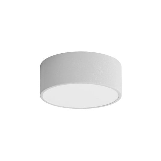 Cleo ceiling light, Ø 20 cm, IP54, grey, metal, E27 | Lights.ie