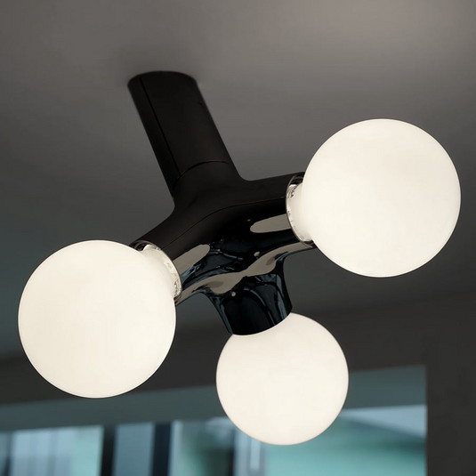 next DNA Wall/Ceiling ceiling lamp, black | Lights.co.uk