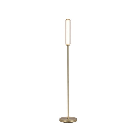 Piantana LED Mod, color ottone, dimmerabile a 3 livelli, acciaio ...