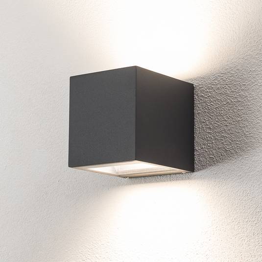 BEGA LED-Außenwandleuchte 24719 K3, grafit, up/down, Aluguss | Lampenwelt.ch