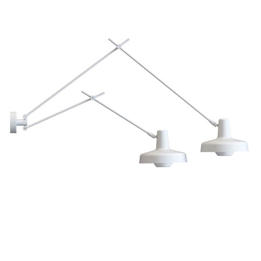 GRUPA Arigato wall light 2-bulb 90cm white | Lights.co.uk