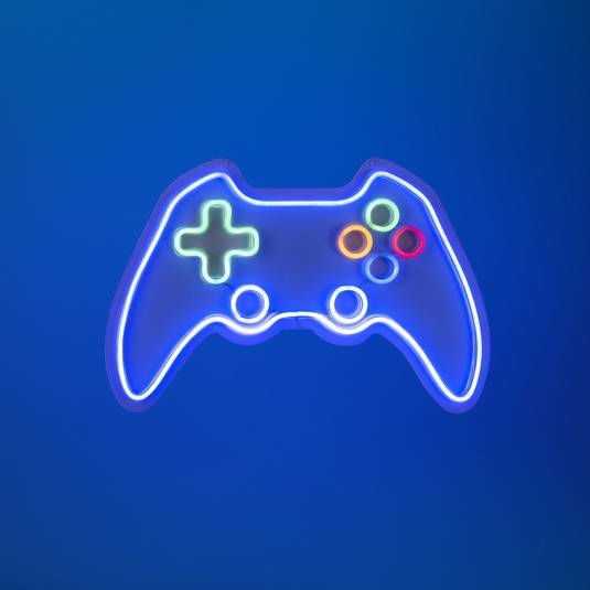 Neon Gamer LED wall light, USB | Lights.co.uk