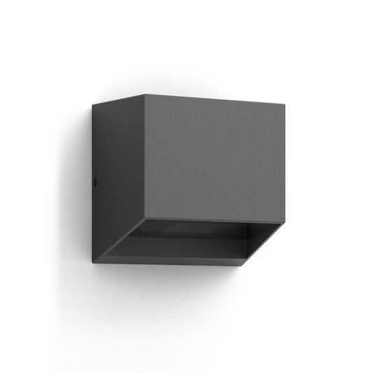 Philips Alix UE LED outdoor wall light, anthracite, aluminium, IP44 ...