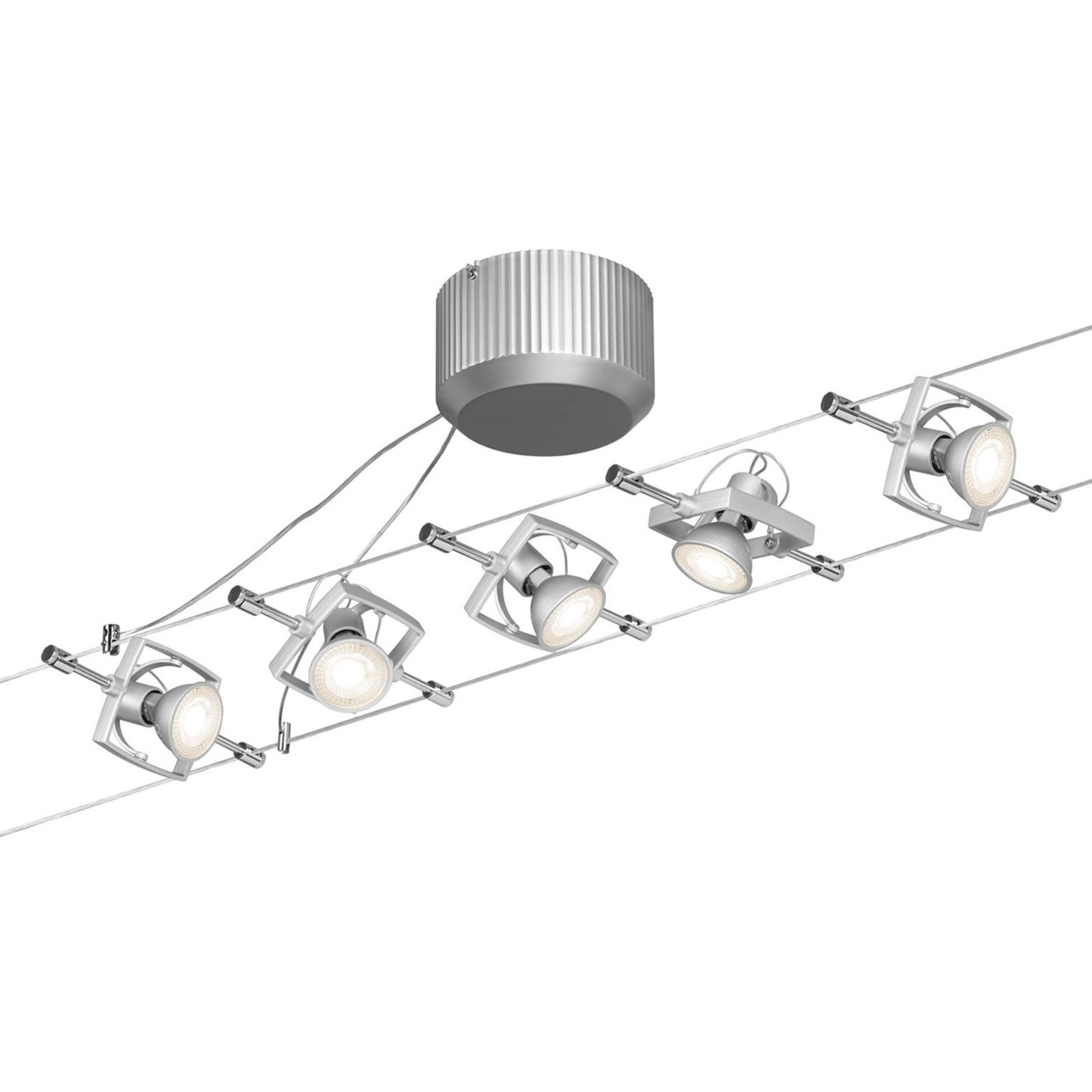 Paulmann Mac II cable lighting system, 5 spots | Lights.ie