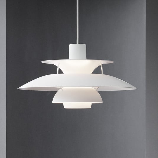 Louis Poulsen PH 5 minipendel i monokrom farge | Lampegiganten.no