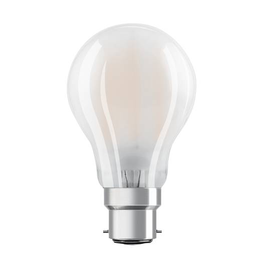 OSRAM LED bulb B22d Classic 827 6,5 W 2-pack matt | Lights.co.uk