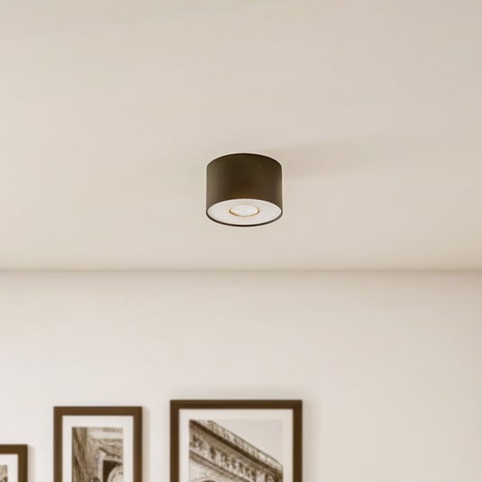 Downlight Point S, noir/blanc/noir | Luminaire.fr