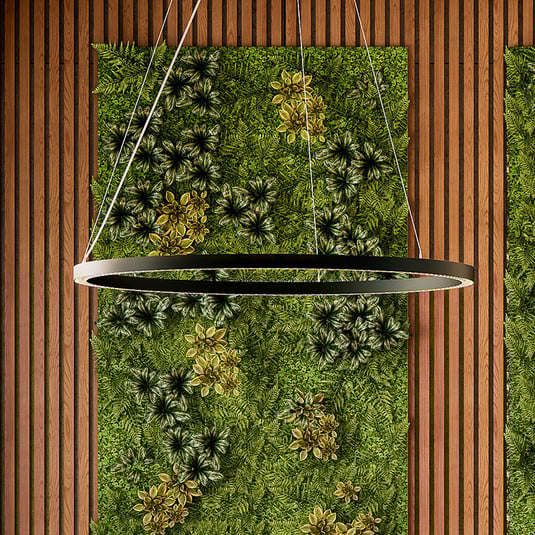 Molto Luce LED hanging light Perfora Pro, black, Ø 120.5 cm | Lights.co.uk