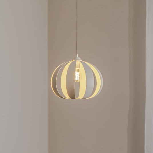 Newton pendant light, 1-bulb, sand-coloured, metal | Lights.co.uk