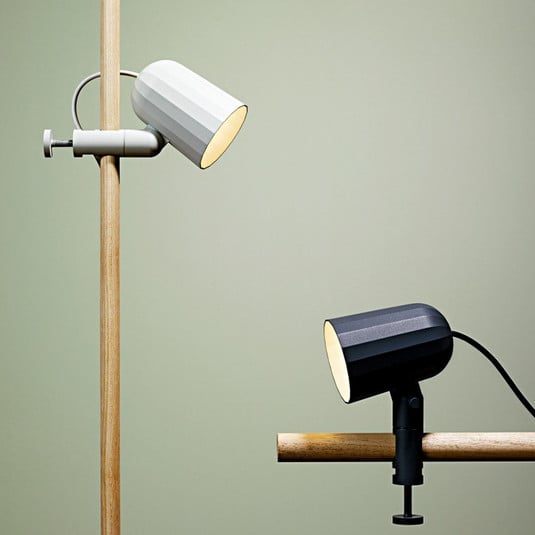 HAY Noc Clip clip-on light, metal, plug, E14 | Lights.co.uk