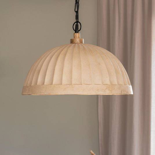PR Home Suspension Haley, beige, Ecomix, Ø 43 cm | Luminaire.fr