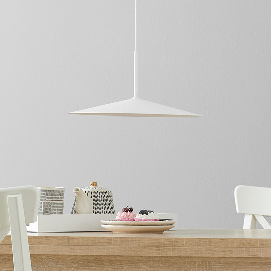 Poe Plus LED hanging light, white | Lights.co.uk