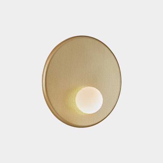 LEDS-C4 Trip wall light Ø 30 cm matt gold | Lights.co.uk