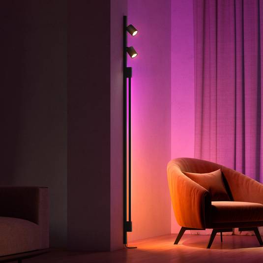 Philips Hue Perifo 2x Faretti, TUBE nero sfumato | Lampade.it