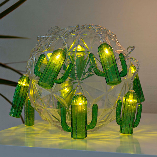 Cacti LED string lights, battery-powered | Lights.co.uk